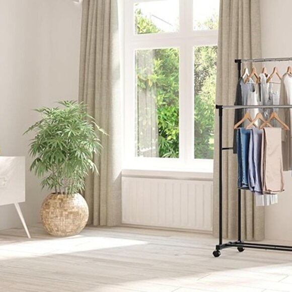 Storage & Organization | New Simple Houseware Double Rod Portable ...